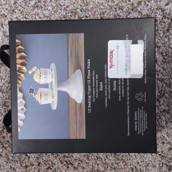 Rae Dunn | Kitchen | Rae Dunn Baking Cups And Picks Done Congrats ...